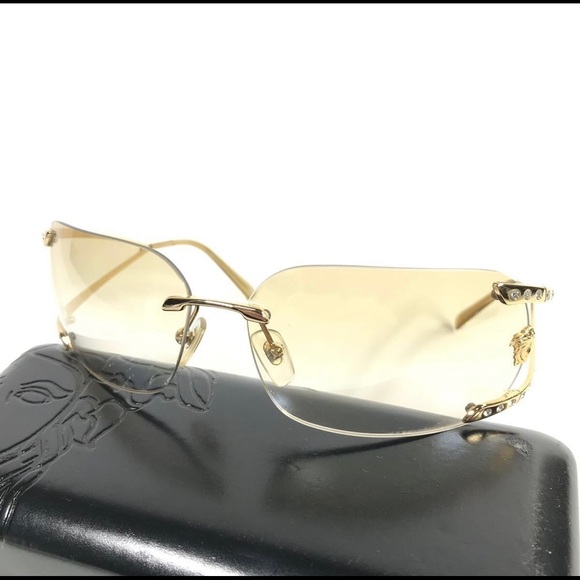 Versace | Accessories | Rare Versace Rimless Sunglasses | Poshmark
